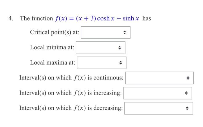 Solved Analyze each of the following functions to identify | Chegg.com