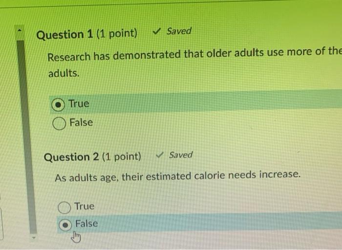 Solved Question 1 1 Point Research Has Demonstrated That 