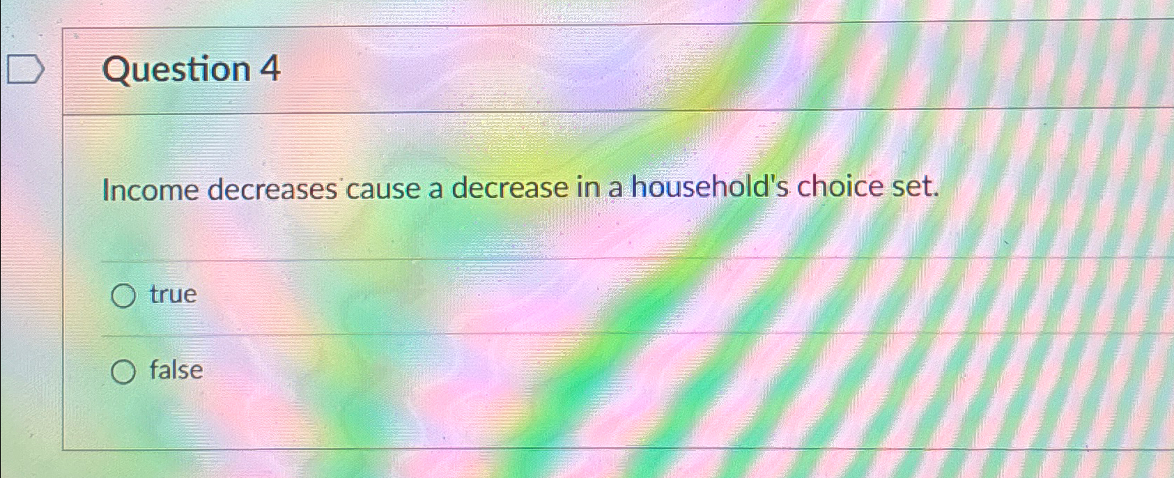 Solved Income decreases cause a decrease in a household's | Chegg.com