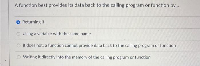 Solved When passing parameters to functions in the ordinary | Chegg.com Solved When passing parameters to functions in the ordinary | Chegg.com