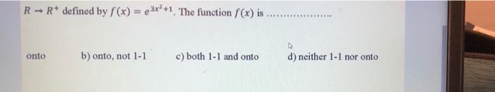 Solved Consider the function f:R - R* defined by f'(x) = (3x | Chegg.com