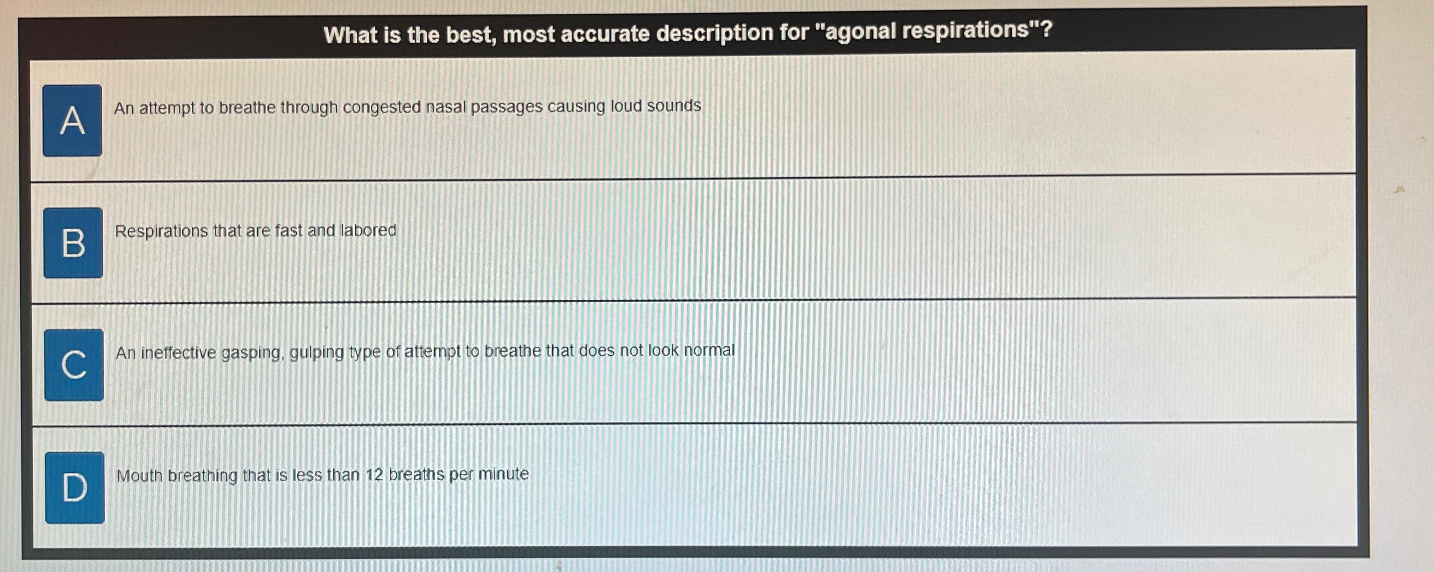 Solved What is the best, most accurate description for | Chegg.com
