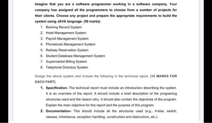 Solved Imagine that you are a software programmer working in | Chegg.com