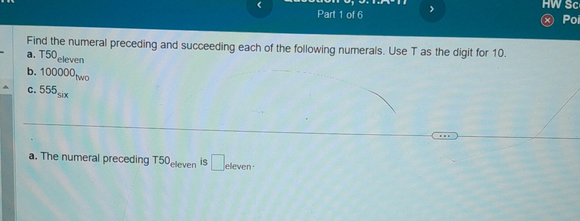 Solved Find the numeral preceding and succeeding each of the | Chegg.com