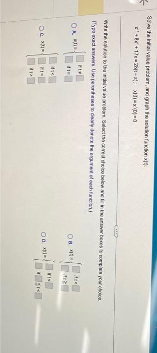 Solved Solve the initial value problem, and graph the | Chegg.com