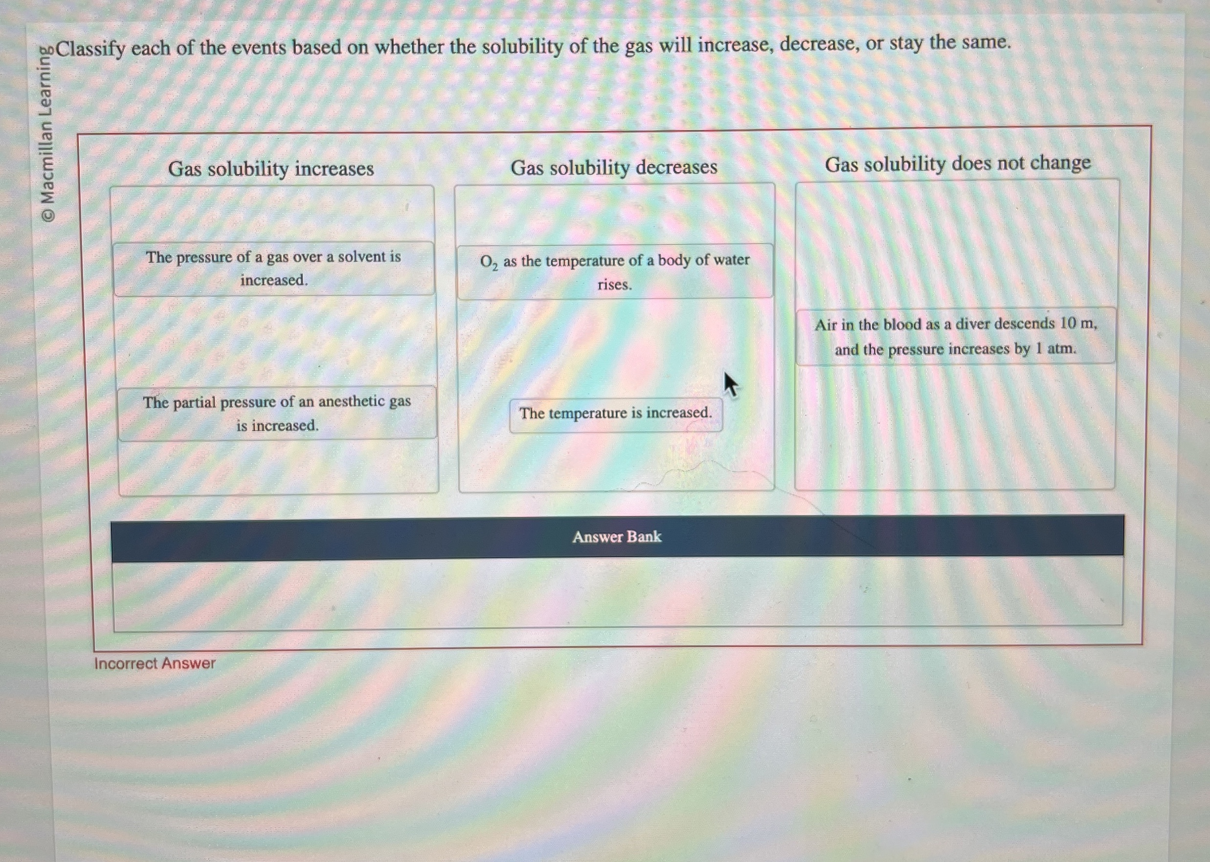 Solved ?n0 ﻿Classify each of the events based on whether the | Chegg.com