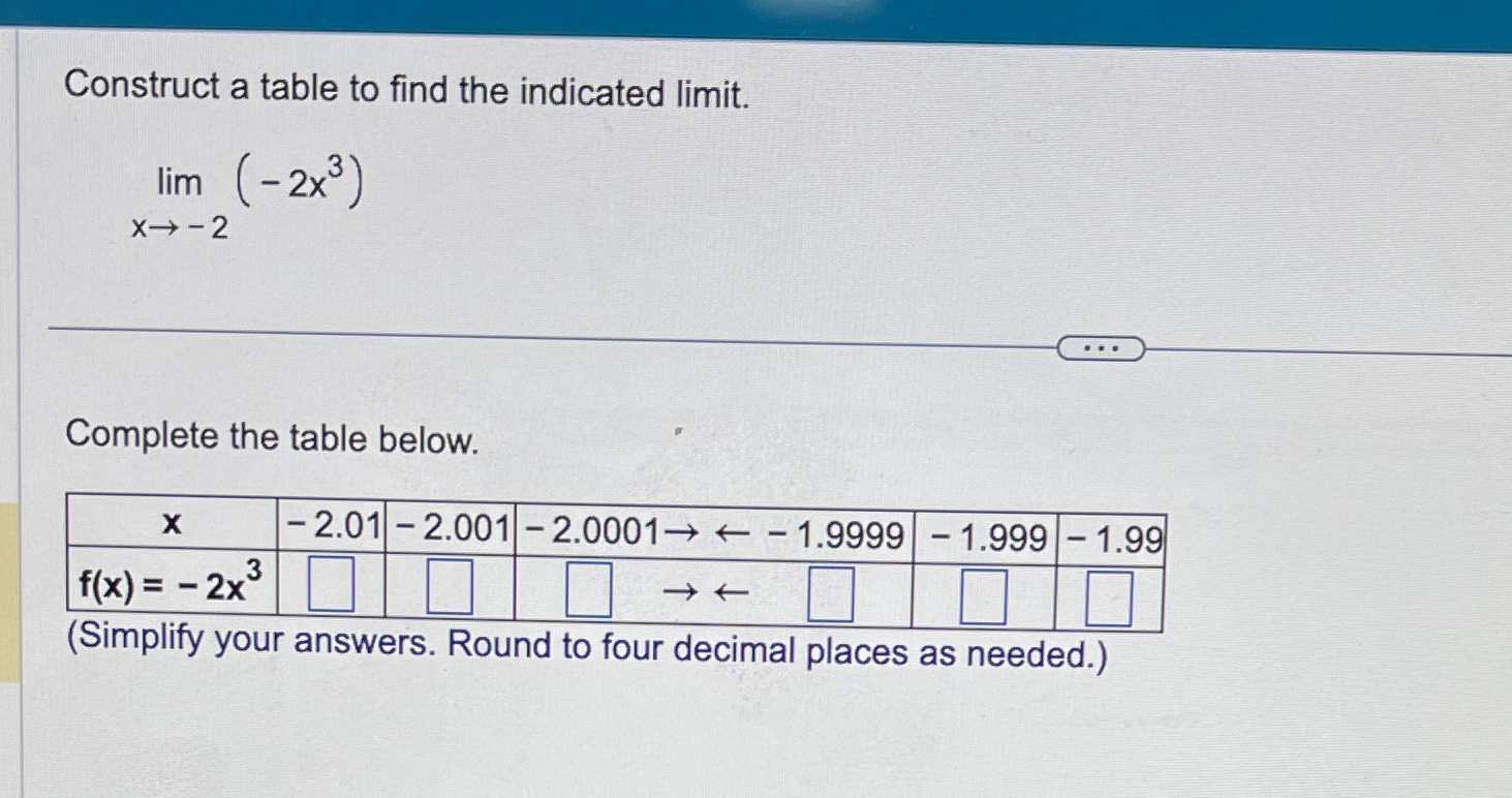 Solved Construct a table to find the indicated | Chegg.com