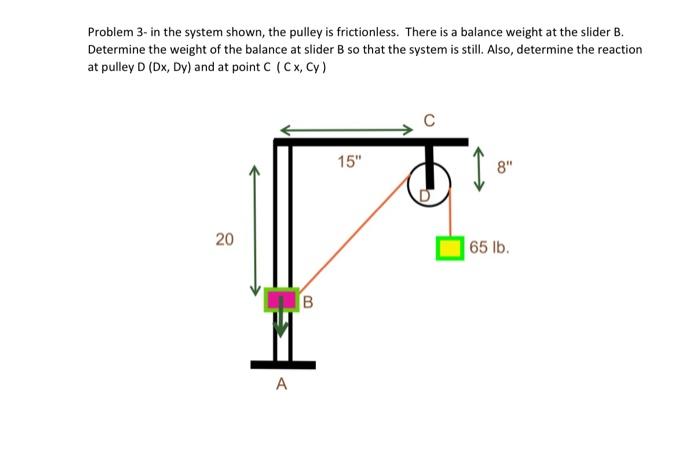 Solved Problem 3- in the system shown, the pulley is | Chegg.com Solved Problem 3- in the system shown, the pulley is | Chegg.com