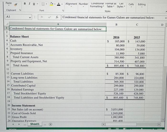 Solved Paste > BIU. Conditional Format as Cell Cells | Chegg.com
