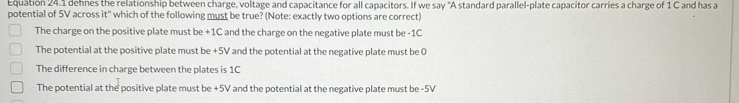 Solved Equation 24.1 ﻿defines the relationship between | Chegg.com