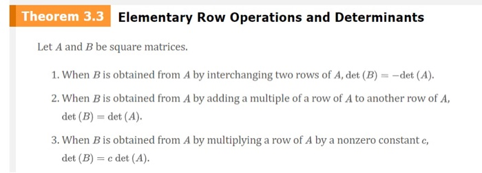 Solved Theorem 3.3 Elementary Row Operations and | Chegg.com