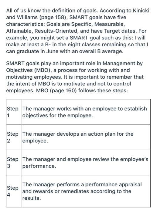 Solved All of us know the definition of goals. According to | Chegg.com