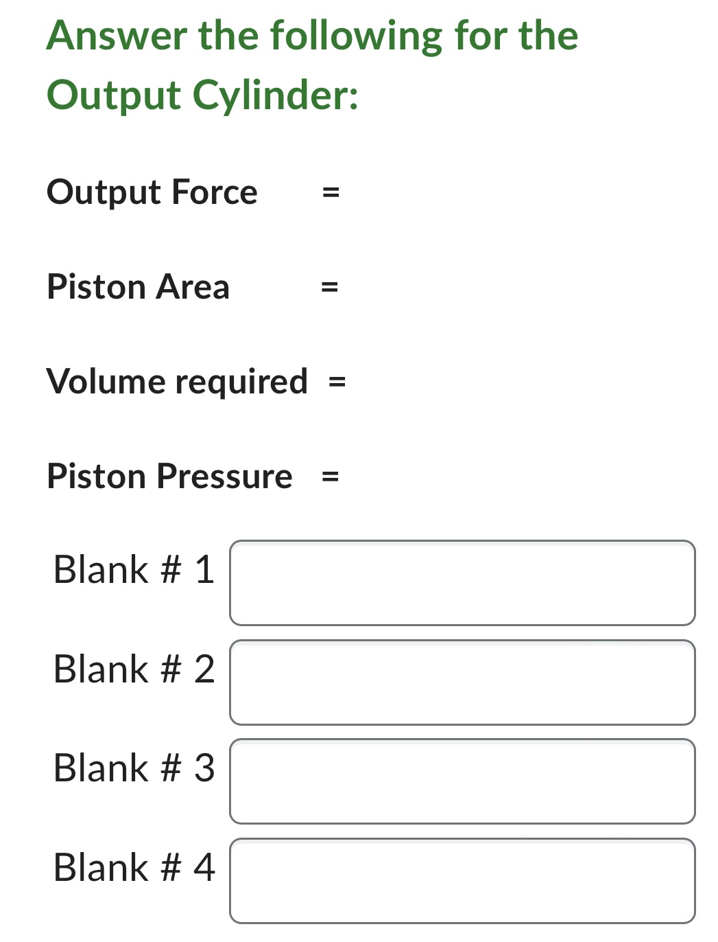Solved The Output Supports a "Spring Load" for a distance of | Chegg.com