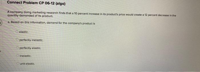 Solved Connect Problem CP 06-12 (algo) A company doing | Chegg.com