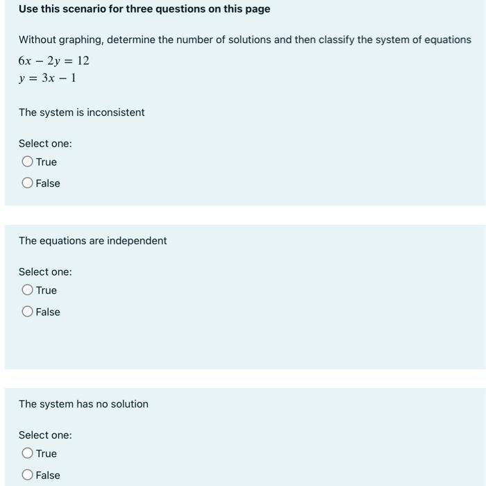 Solved Use this scenario for three questions on this page | Chegg.com
