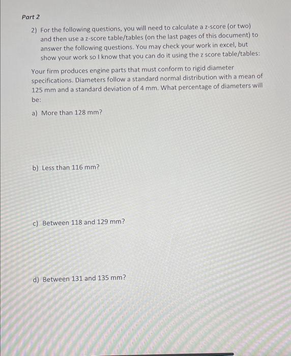 Solved Part 2 2) For the following questions, you will need | Chegg.com