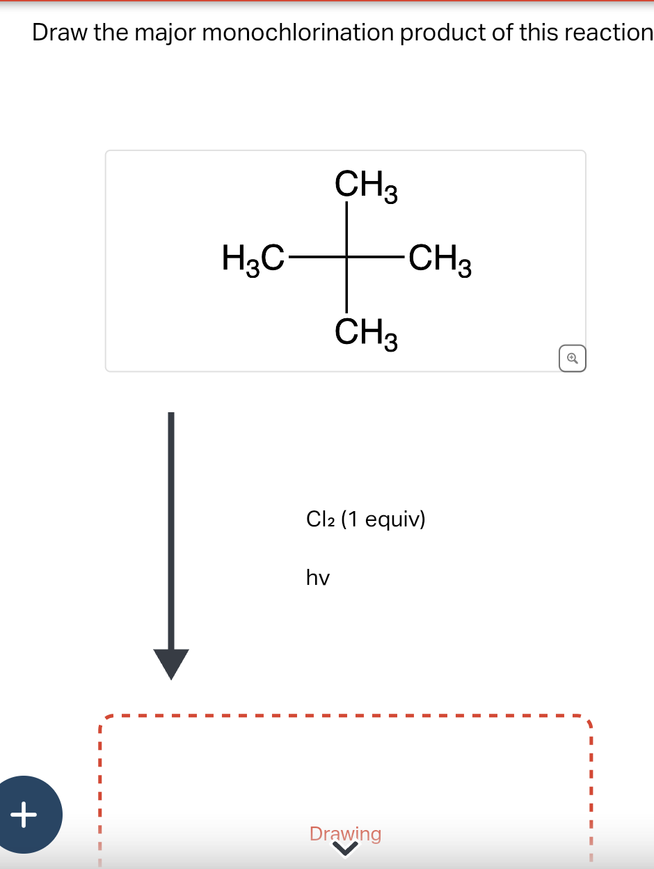 Solved Draw the major monochlorination product of this | Chegg.com