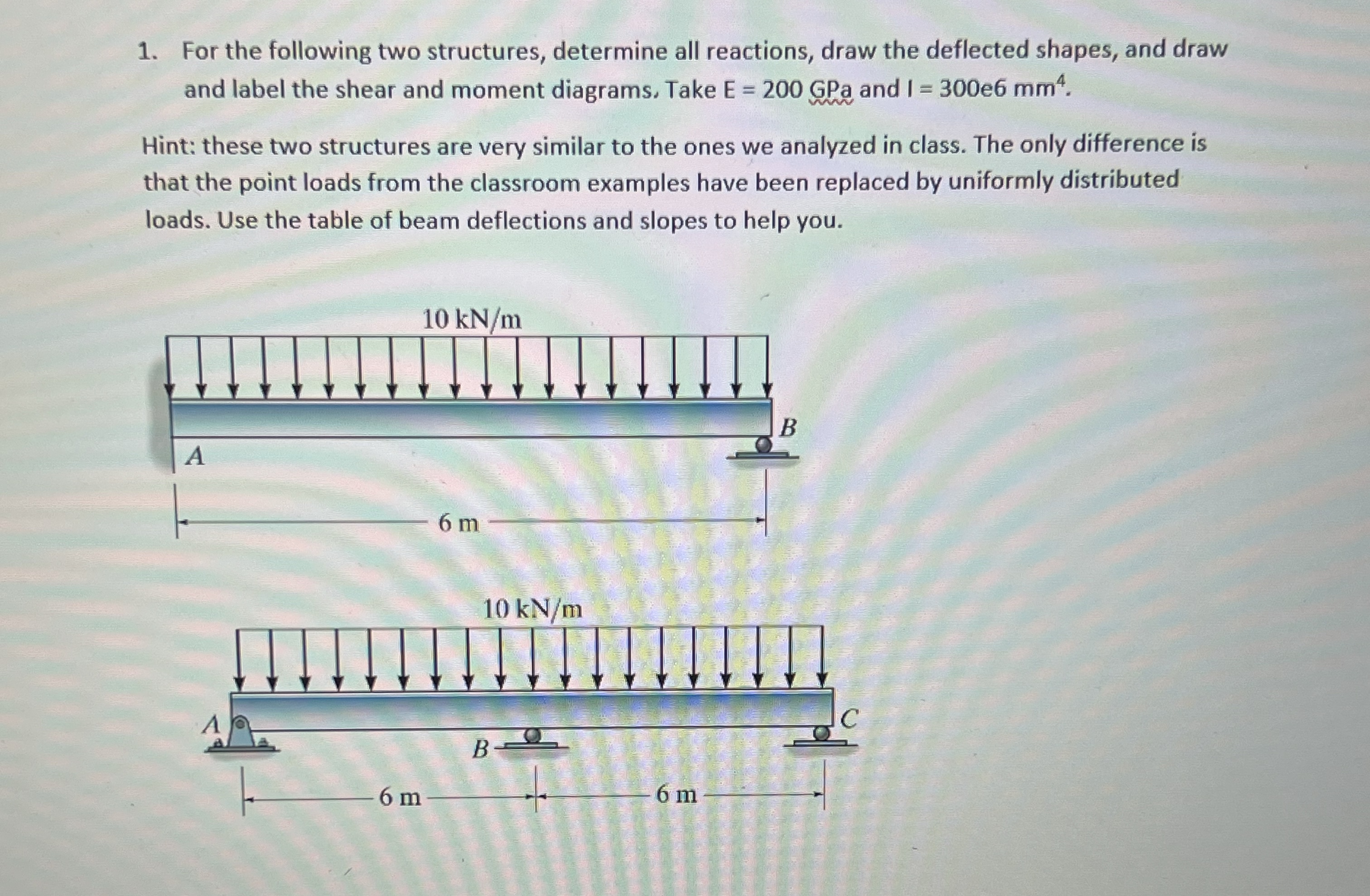 Solved For the following two structures, determine all | Chegg.com