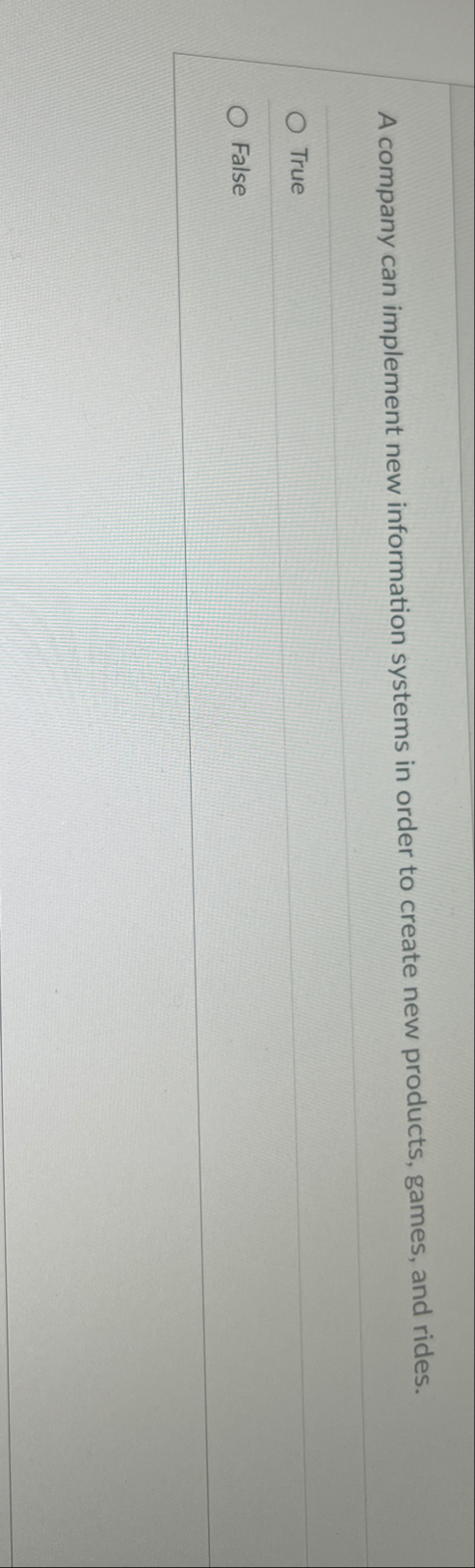Solved A company can implement new information systems in | Chegg.com