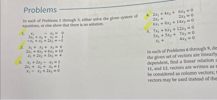 Solved Problems In each of Problems 1 through 5, either | Chegg.com
