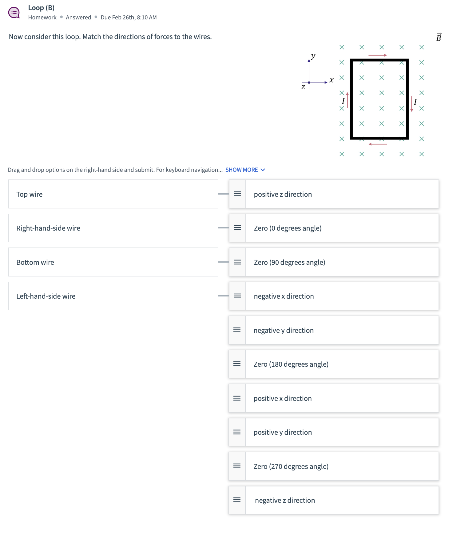 Solved Loop (B)Homework * ﻿Answered * ﻿Due Feb 26th, 8:10 | Chegg.com