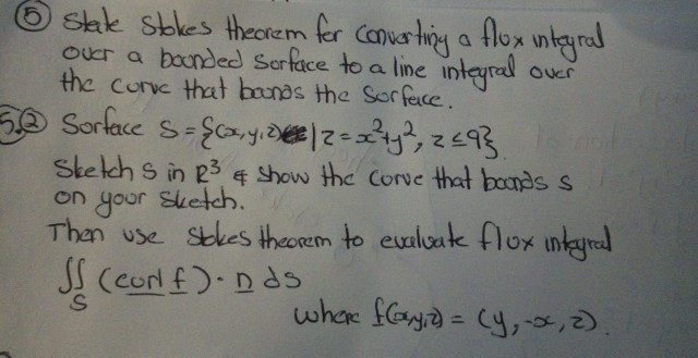 Solved – State Stokes theorem for converting a flox integral | Chegg.com
