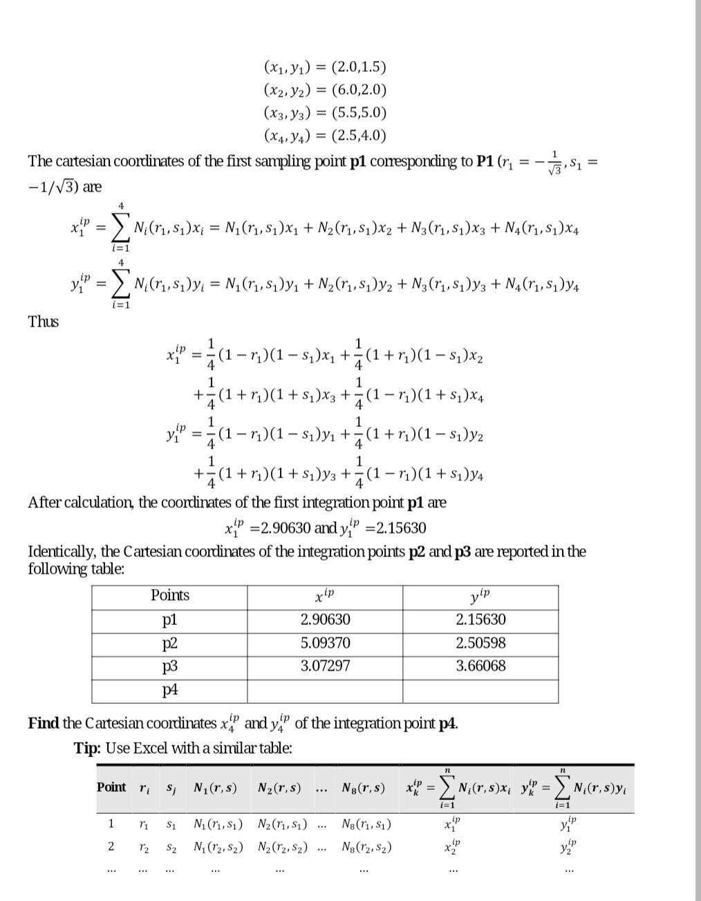 Solved The geometric (interpolation) functions for a linear | Chegg.com