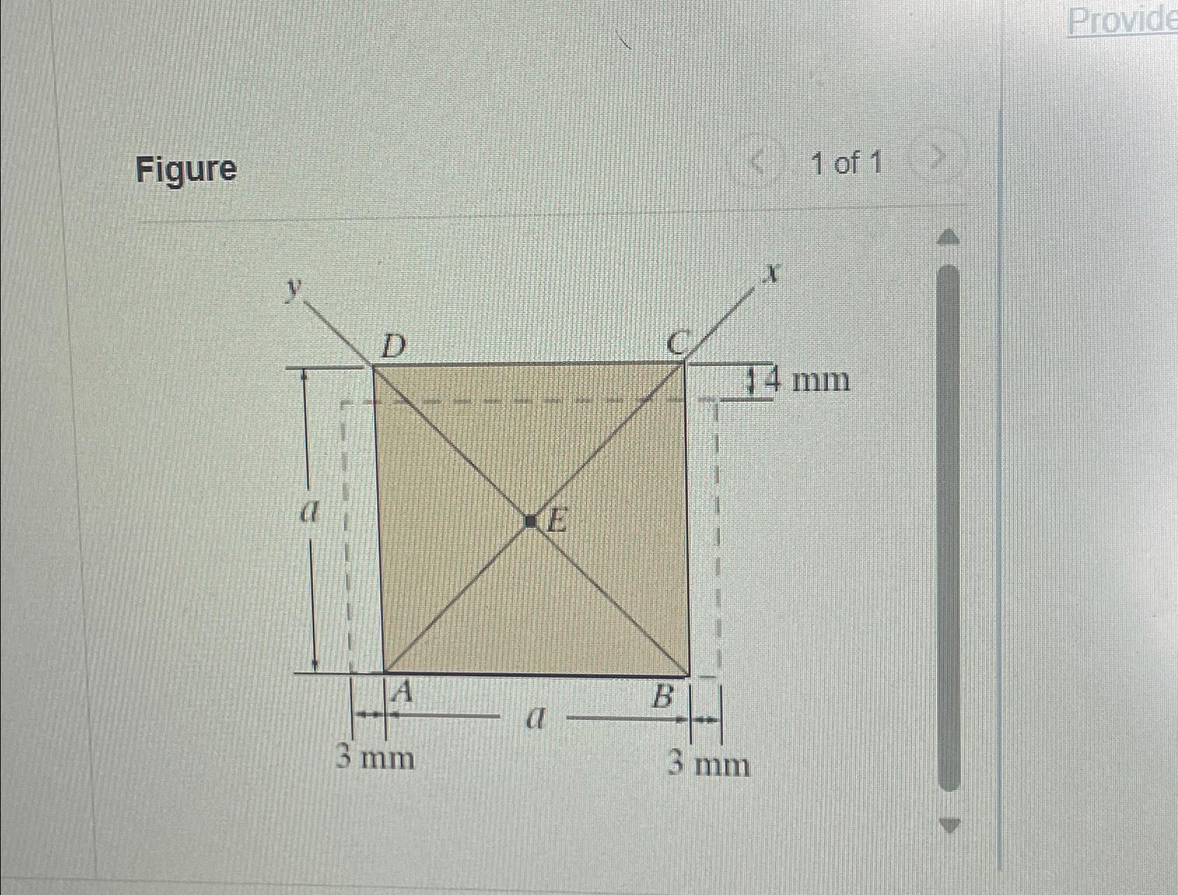 Solved The square plate is deformed into the shape shown by | Chegg.com