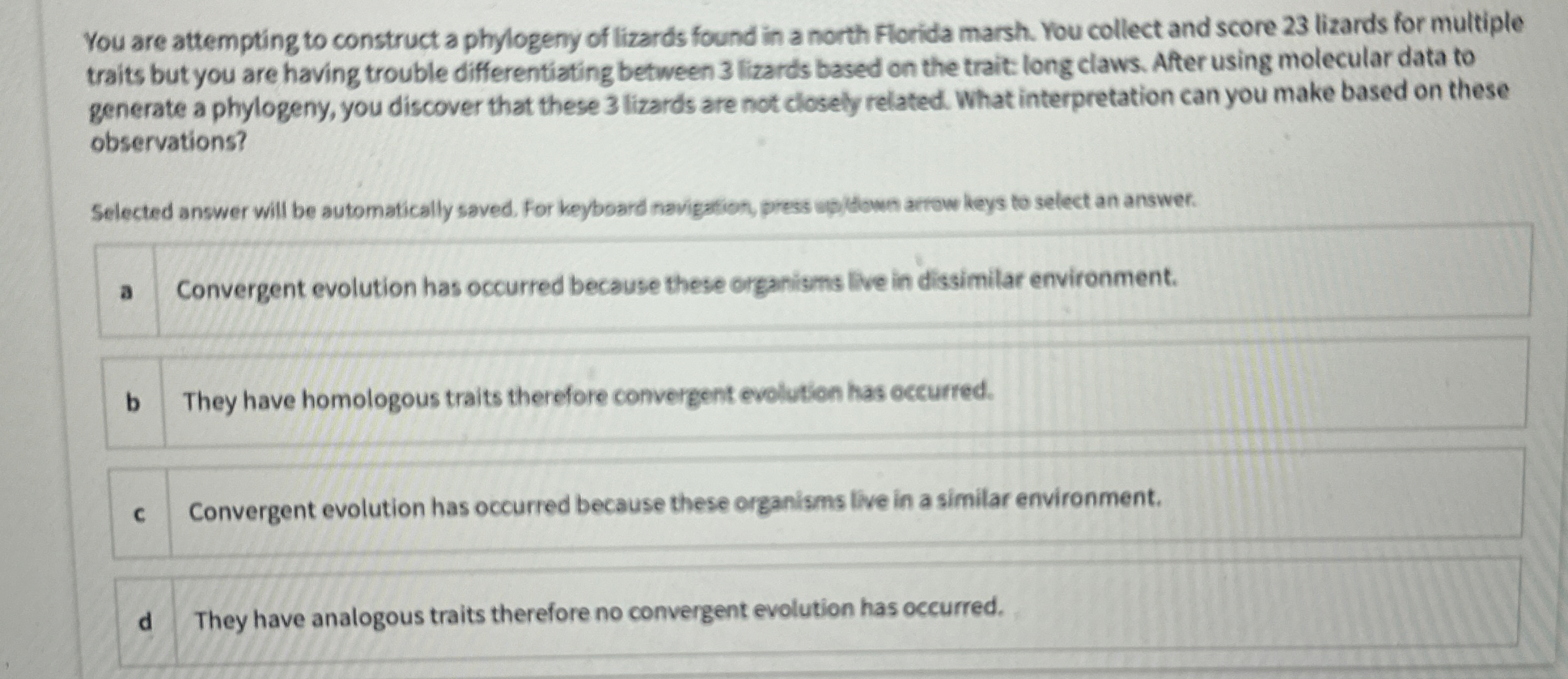 Solved You are attempting to construct a phylogeny of | Chegg.com
