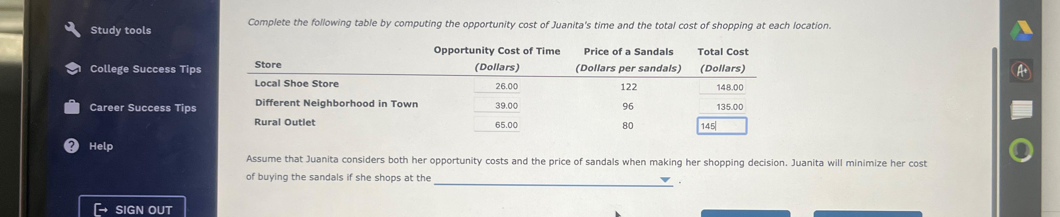 Solved Study toolsCollege Success TipsCareer Success Tips?) | Chegg.com