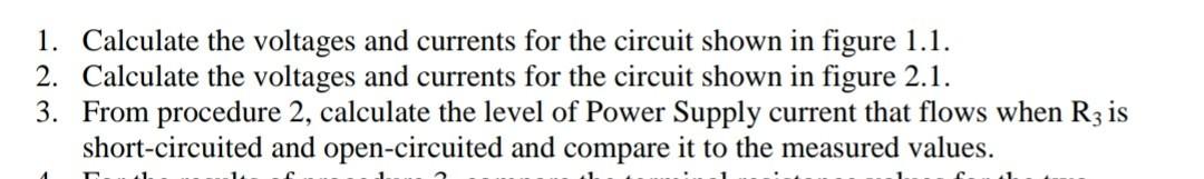 Solved Procedure 2 Figure 2.1 2.1 Use the ohmmeter to | Chegg.com