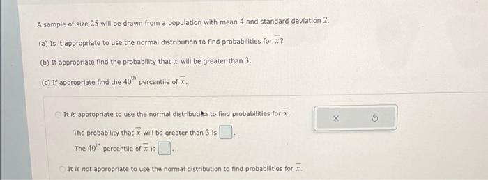 Solved A sample of size 25 will be drawn from a population | Chegg.com