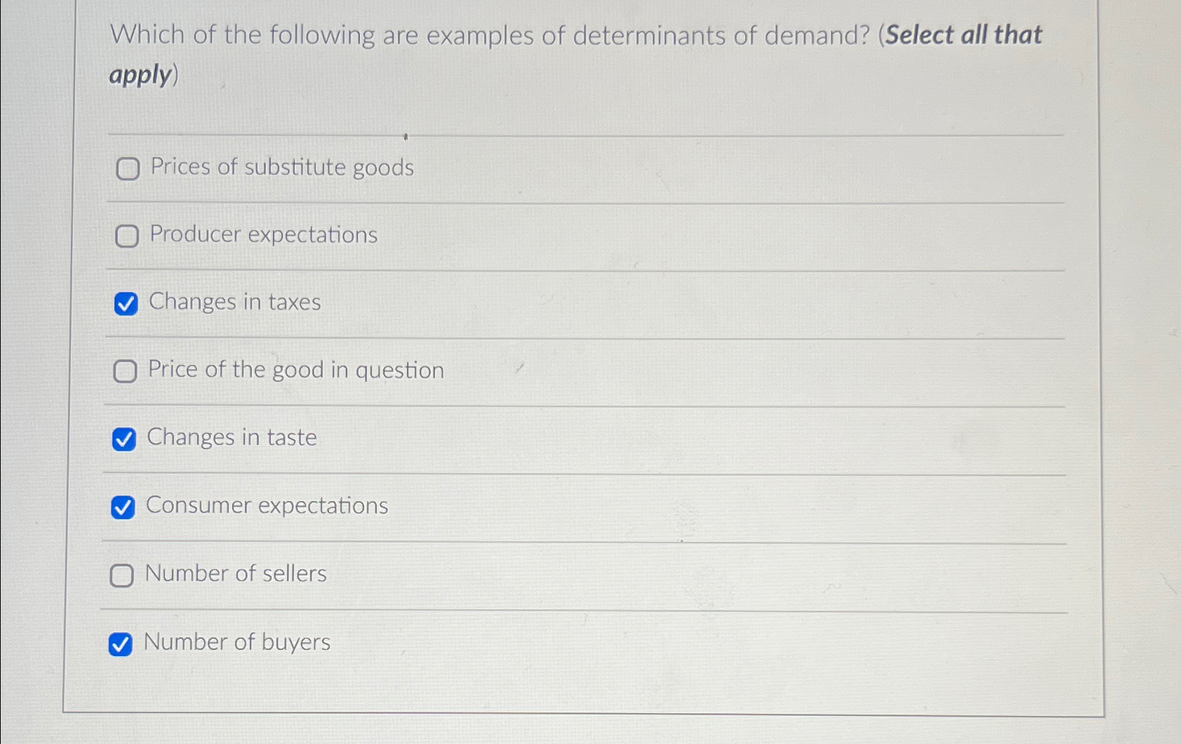 Solved Which of the following are examples of determinants | Chegg.com