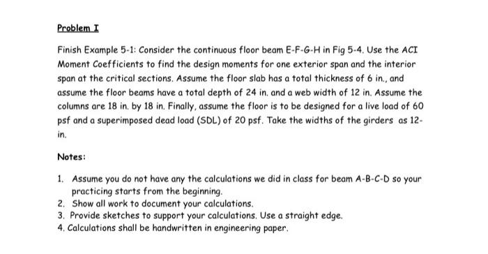 Solved Finish Example 5-1: Consider the continuous floor | Chegg.com