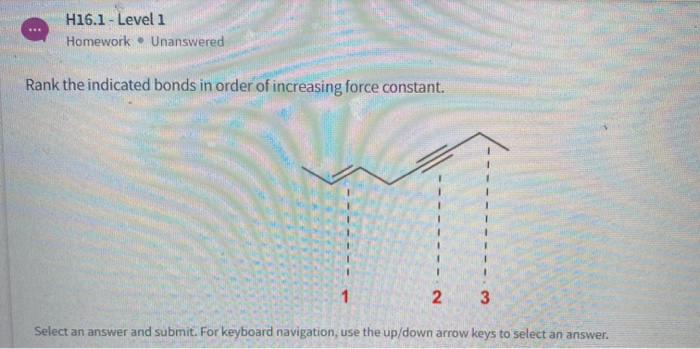 Solved H16.1 - Level 1 Homework. Unanswered Rank the | Chegg.com