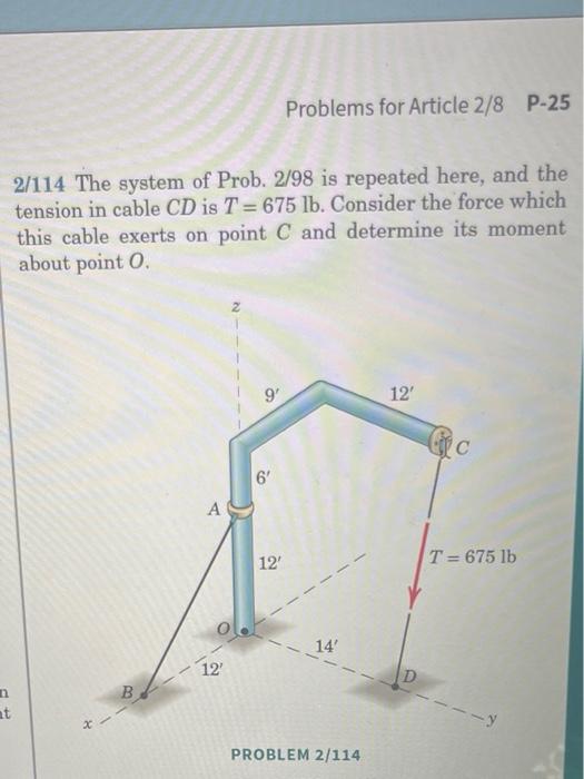 Solved 2/114 The system of Prob. 2/98 is repeated here, and | Chegg.com