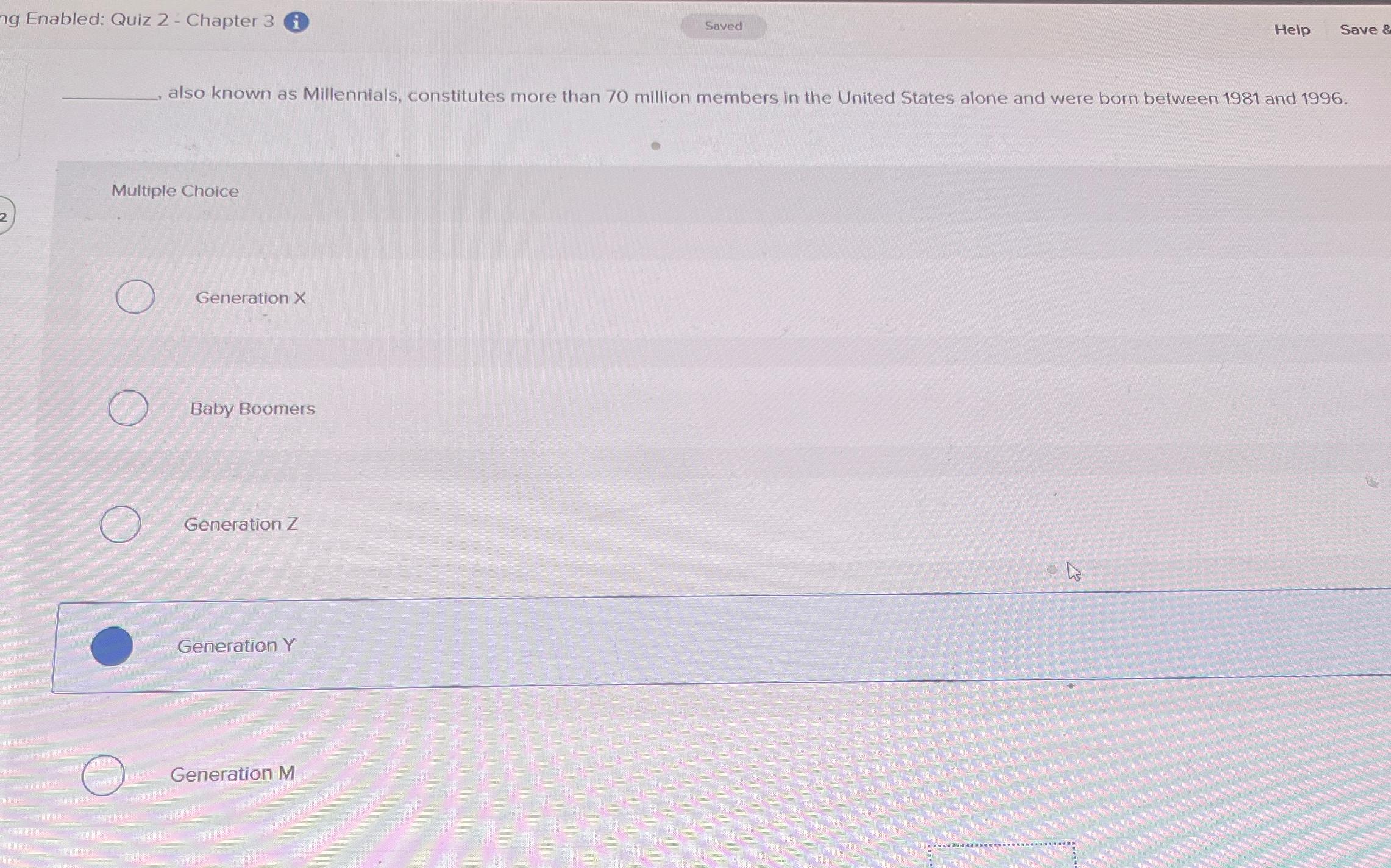 Solved ng Enabled: Quiz 2 - ﻿Chapter 3HelpSave 8also known | Chegg.com