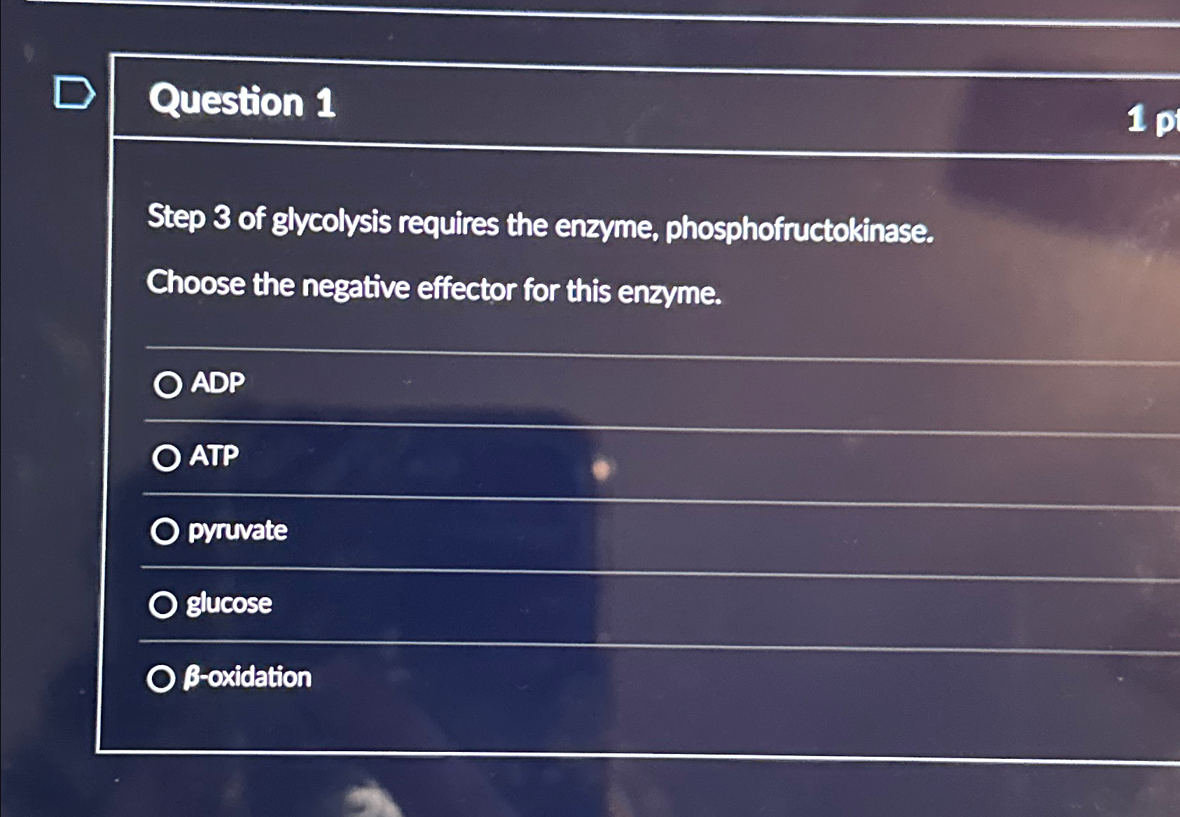 Solved Question 1Step 3 ﻿of glycolysis requires the enzyme, | Chegg.com