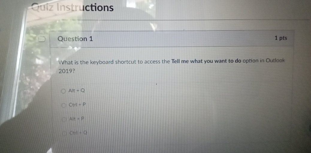 Solved Ǵuiz InstructionsQuestion 11 ﻿ptsWhat is the keyboard | Chegg.com