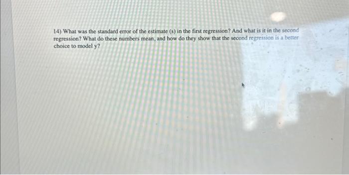 Solved Here is a multiple regression model estimated on the | Chegg.com