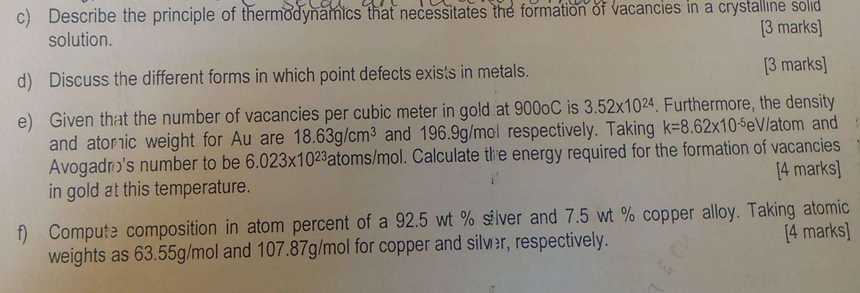 Solved c) Describe the principle of thermodynamics that | Chegg.com