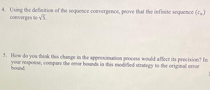 Using the definition of the sequence convergence, | Chegg.com