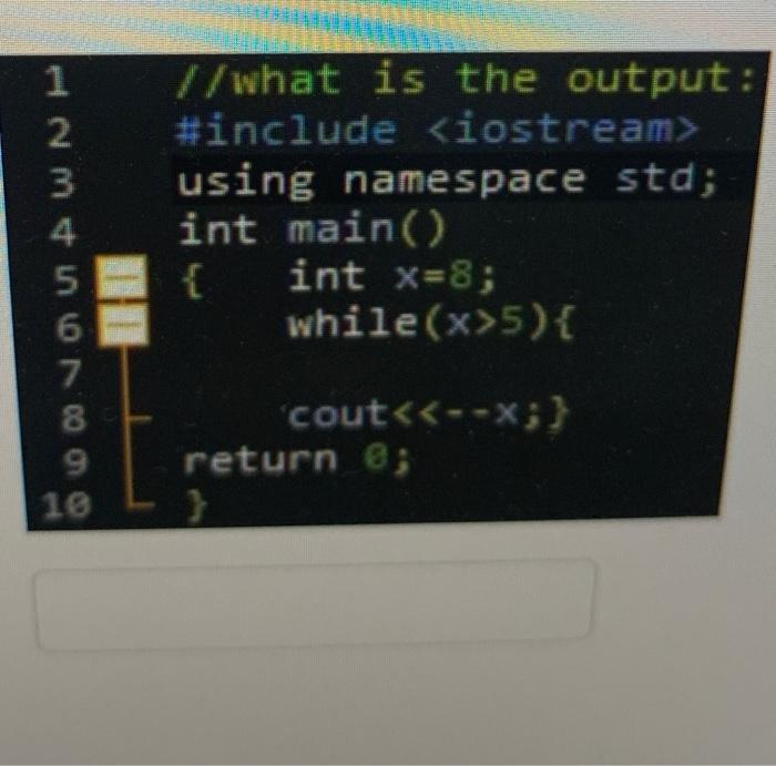 Solved 1 //what is the output: #include using namespace | Chegg.com