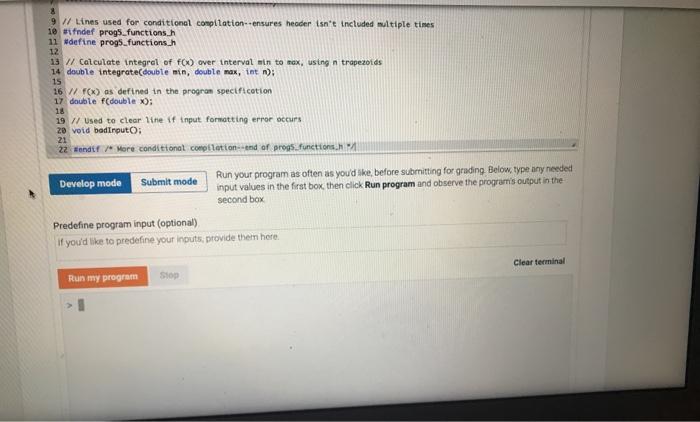 Solved 5.14 Program 5: Integral Approximation with Functions | Chegg.com