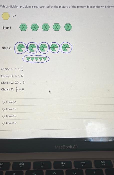 Solved Which division problem is represented by the picture | Chegg.com