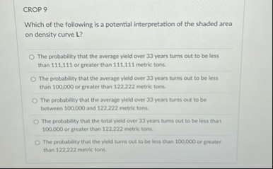 Solved CROP 9Which of the following is a potential | Chegg.com