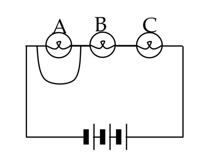 Solved In the first circuit, how do the light bulbs current | Chegg.com