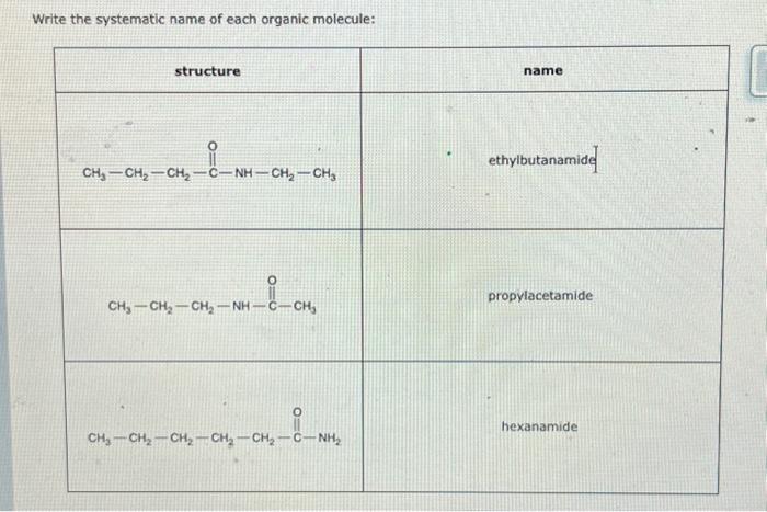 Solved could you check to see if my naming is correct? im | Chegg.com