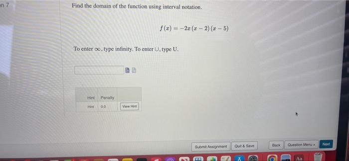 Solved Write the domain and range of the function using | Chegg.com