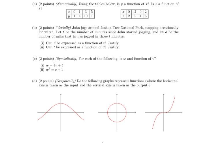 Solved (a) (2 points) (Numerically) Using the tables below, | Chegg.com